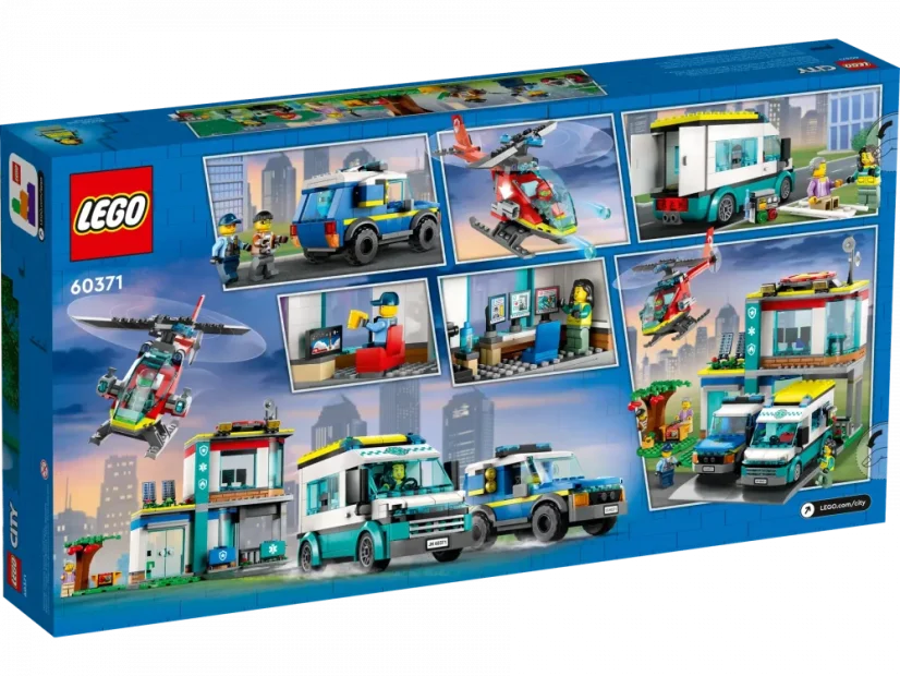 LEGO® City 60371 Emergency Vehicles HQ | Důmkostek.cz
