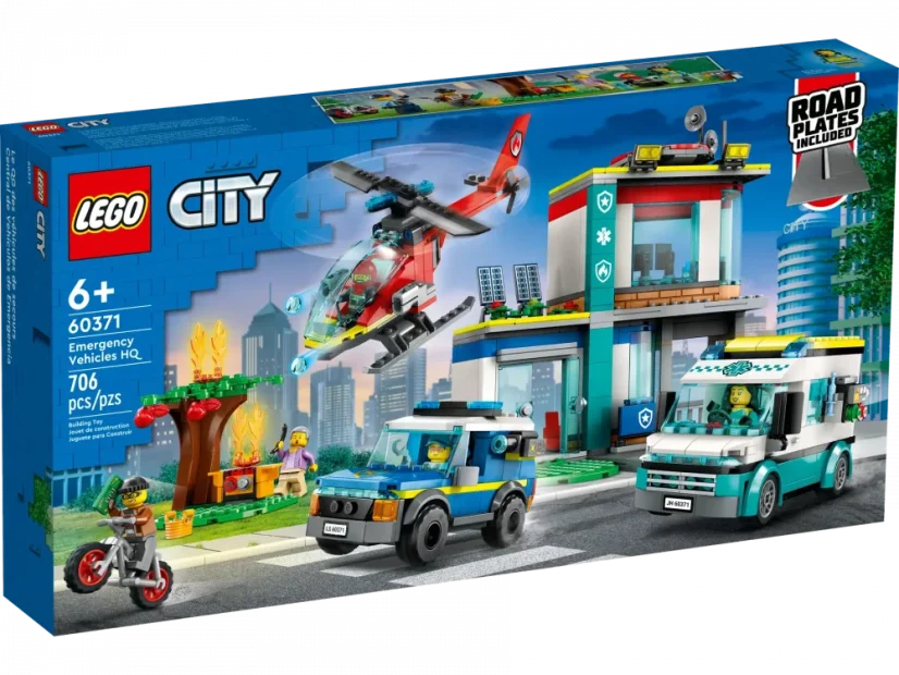 LEGO® City 60371 Emergency Vehicles HQ | Důmkostek.cz